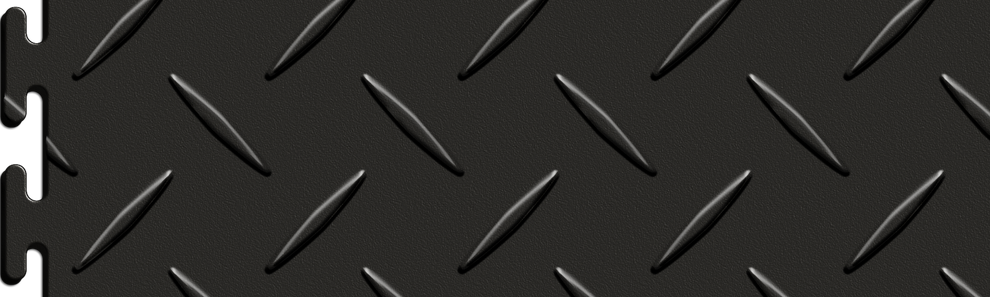 Black Diamond Plate Tile Sample – Perfection Floor Tile