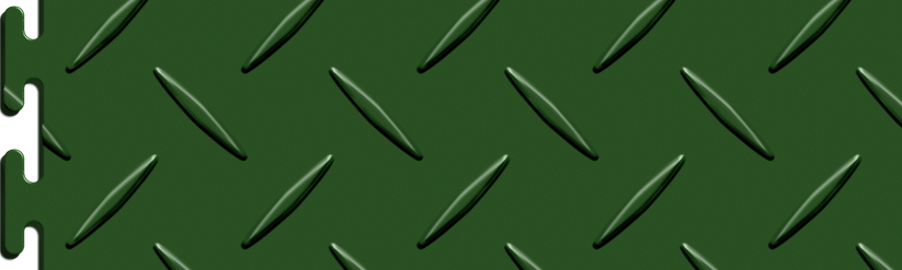 Green Diamond Plate Tile Sample – Perfection Floor Tile