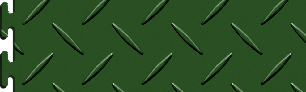 Green Diamond Plate Tile Sample – Perfection Floor Tile