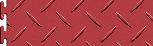 Red Diamond Plate Tile Sample – Perfection Floor Tile