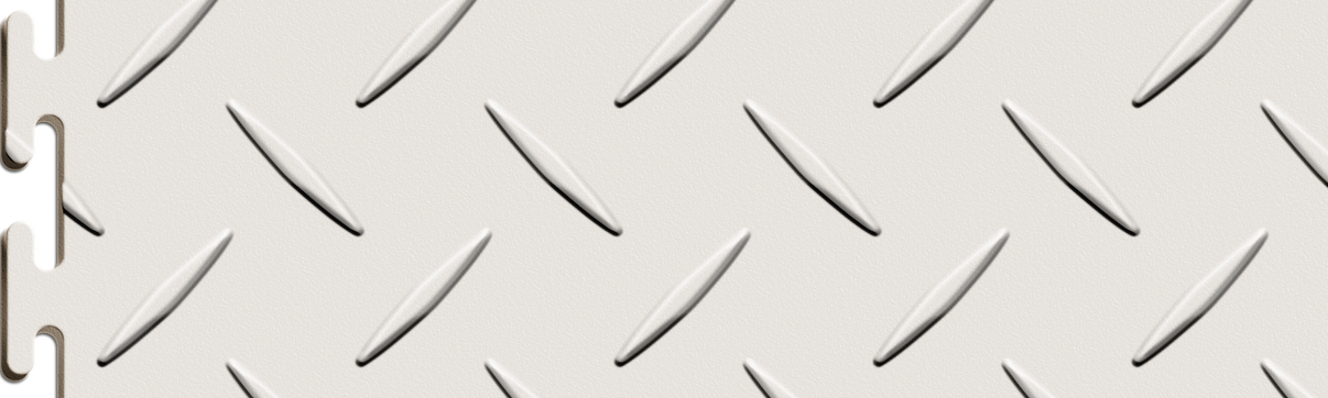 White Diamond Plate Tile Sample – Perfection Floor Tile