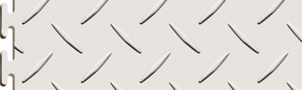 White Diamond Plate Tile Sample – Perfection Floor Tile