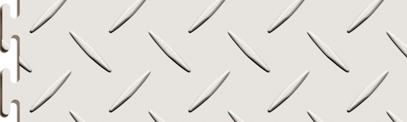 White Diamond Plate Tile Sample – Perfection Floor Tile