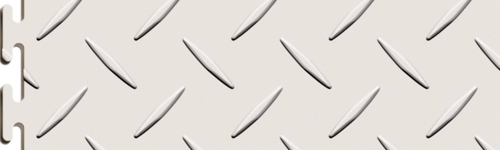 White Diamond Plate Tile Sample – Perfection Floor Tile